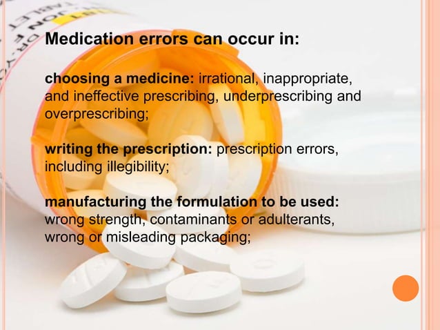 Medication Errors M Pharm | PPTX | Pharmaceutical Industry | Industries