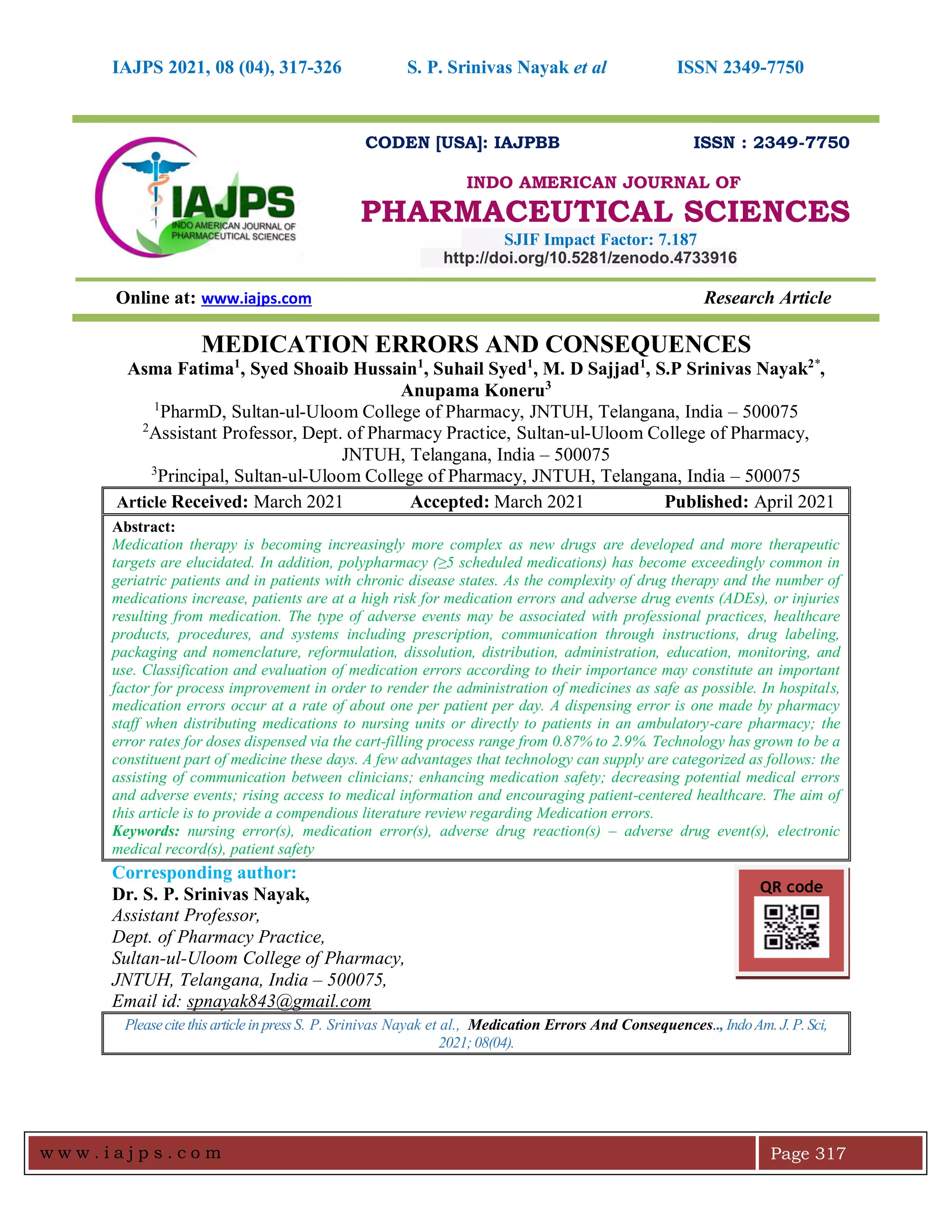Medication errors and_consequences publication | PDF