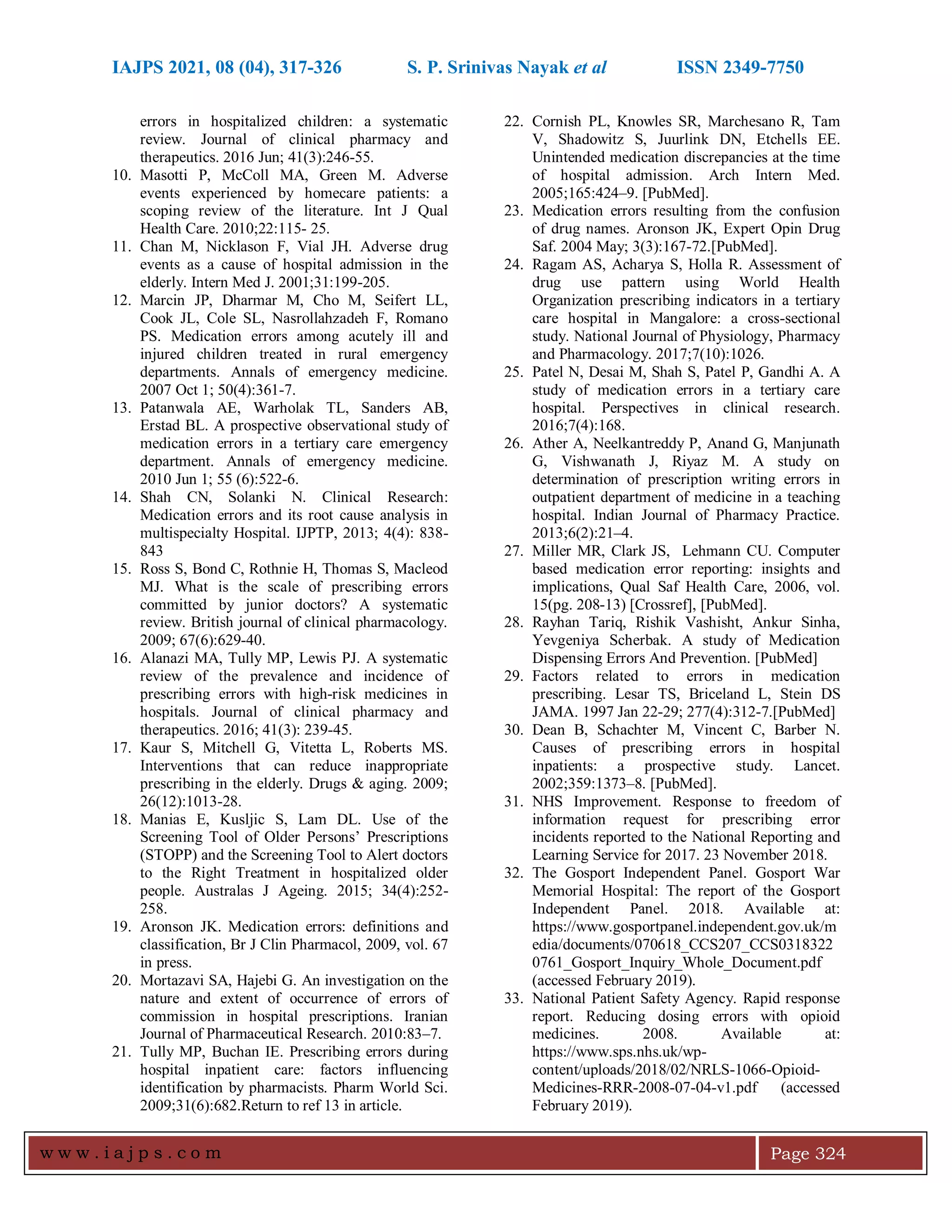 Medication errors and_consequences publication | PDF
