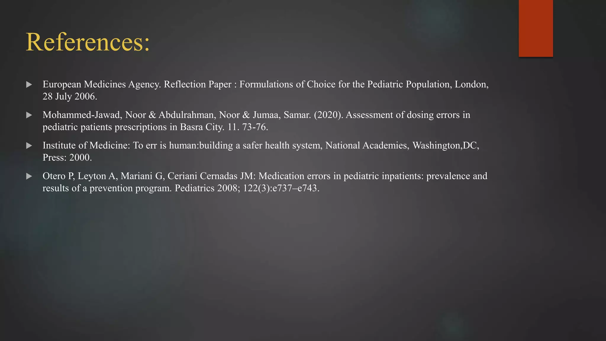 Medication errors in pediatric prescriptions | PPTX