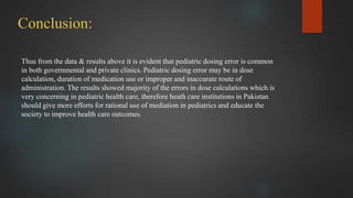 Medication errors in pediatric prescriptions | PPTX