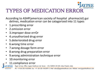 Medication errors | PPTX