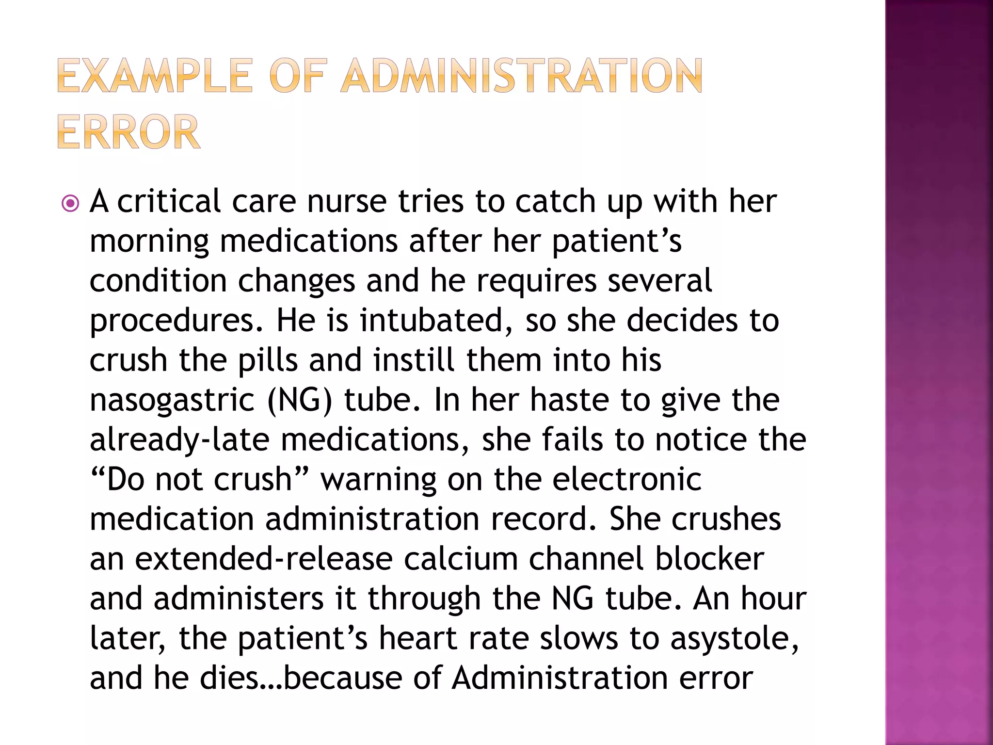 Medication errors ppt | PPTX