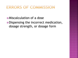Medication errors ppt | PPTX