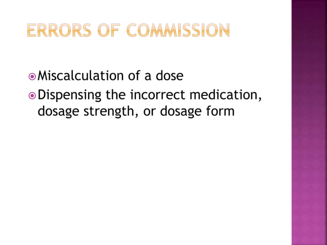Medication errors ppt | PPTX | First Aid | Injuries