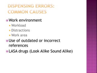 Medication errors ppt | PPTX