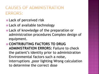 Medication errors ppt | PPTX