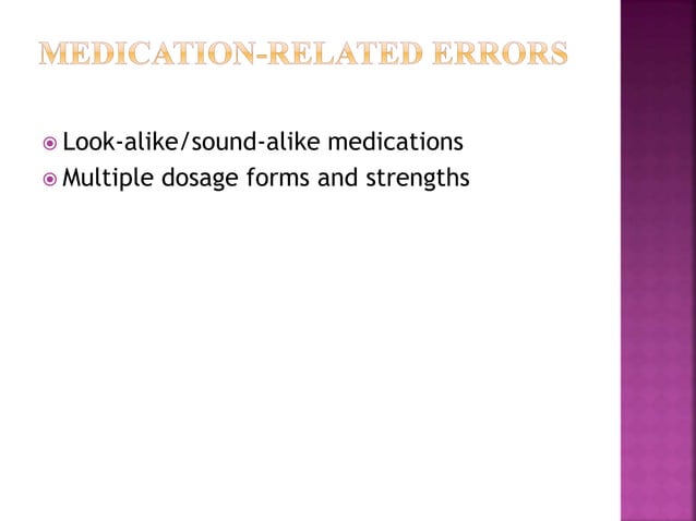 Medication errors ppt | PPTX | First Aid | Injuries