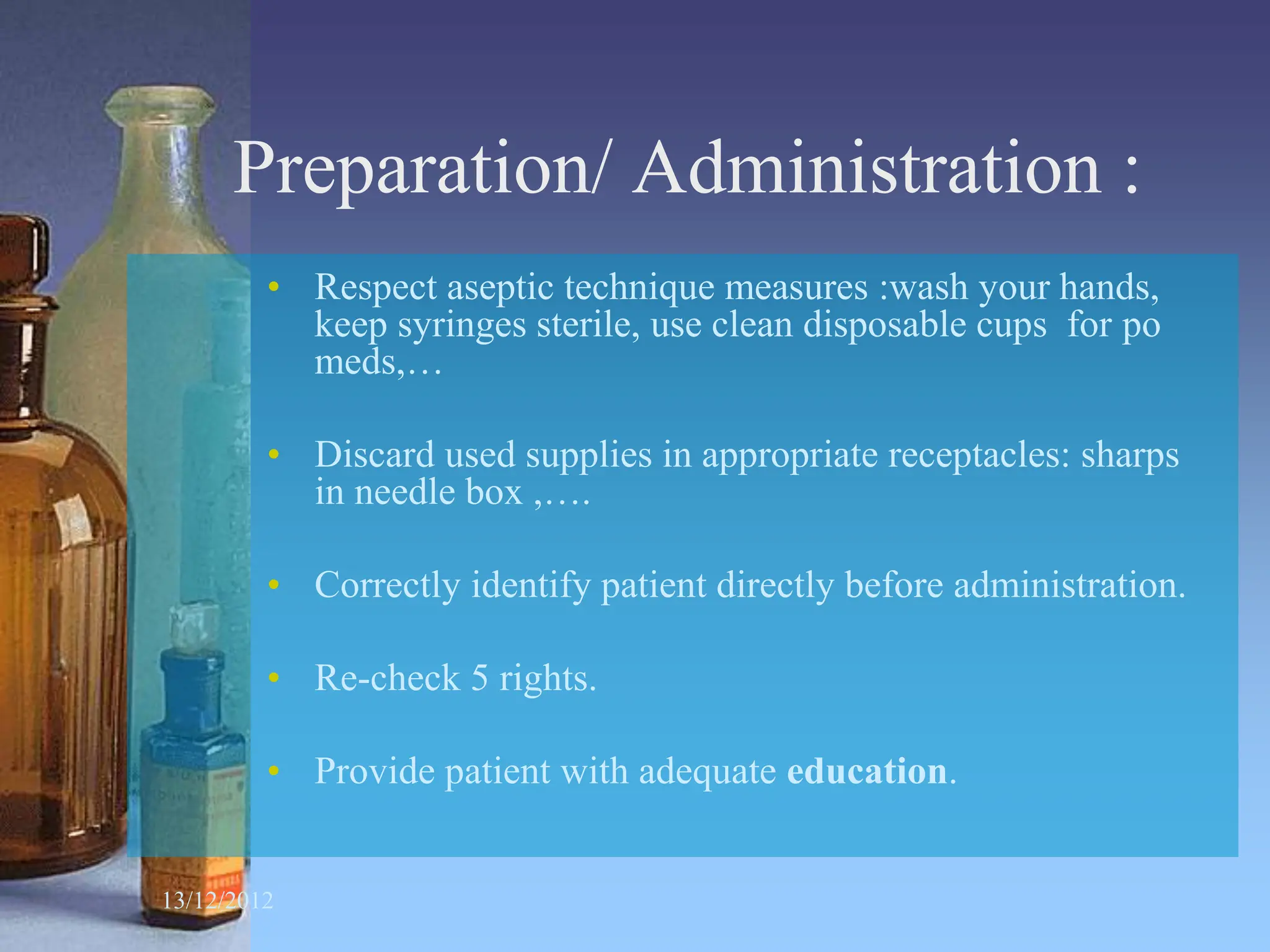Medication Guidelines to Be Used in Healthcare Sector | PPTX