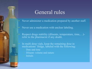 Medication Guidelines to Be Used in Healthcare Sector | PPTX