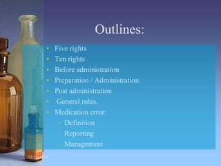 Medication Guidelines to Be Used in Healthcare Sector | PPTX