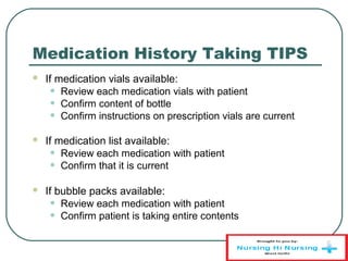 Medication history | PPT