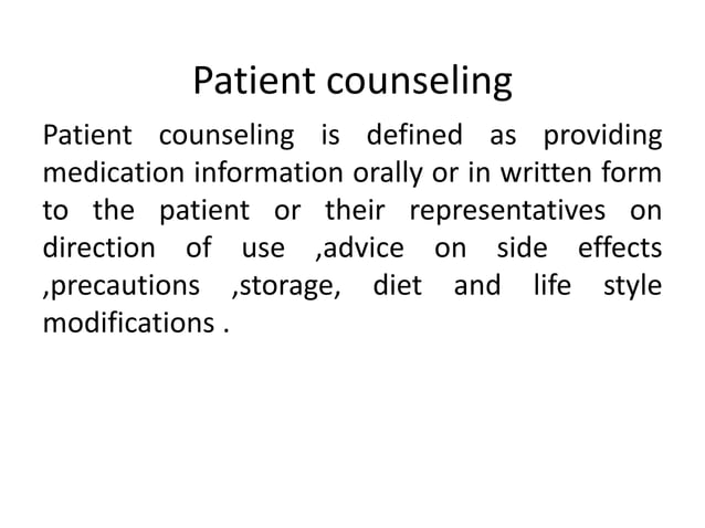 Medication history interview | PPTX