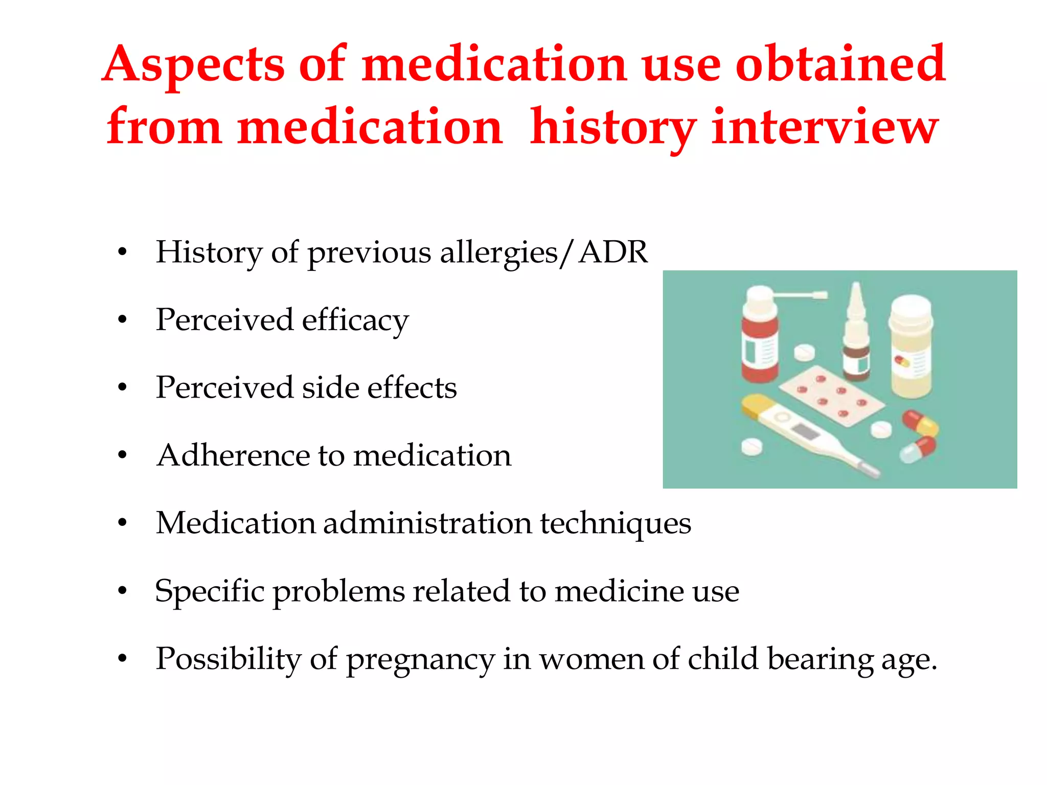 Medication history interview | PDF