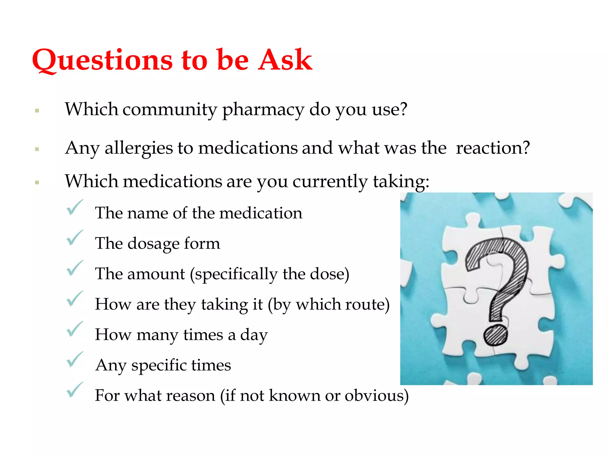 Medication history interview | PDF