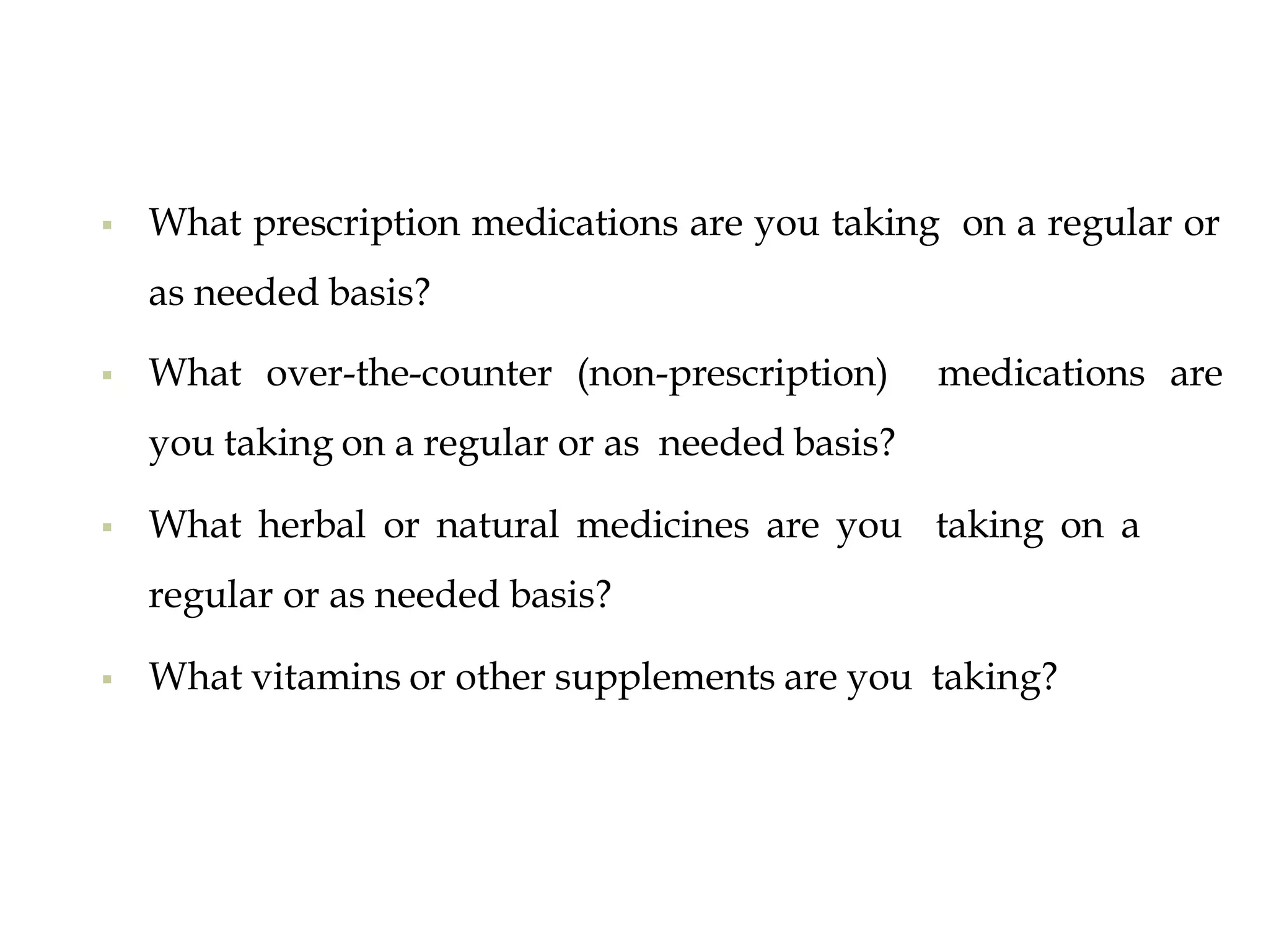 Medication history interview | PDF