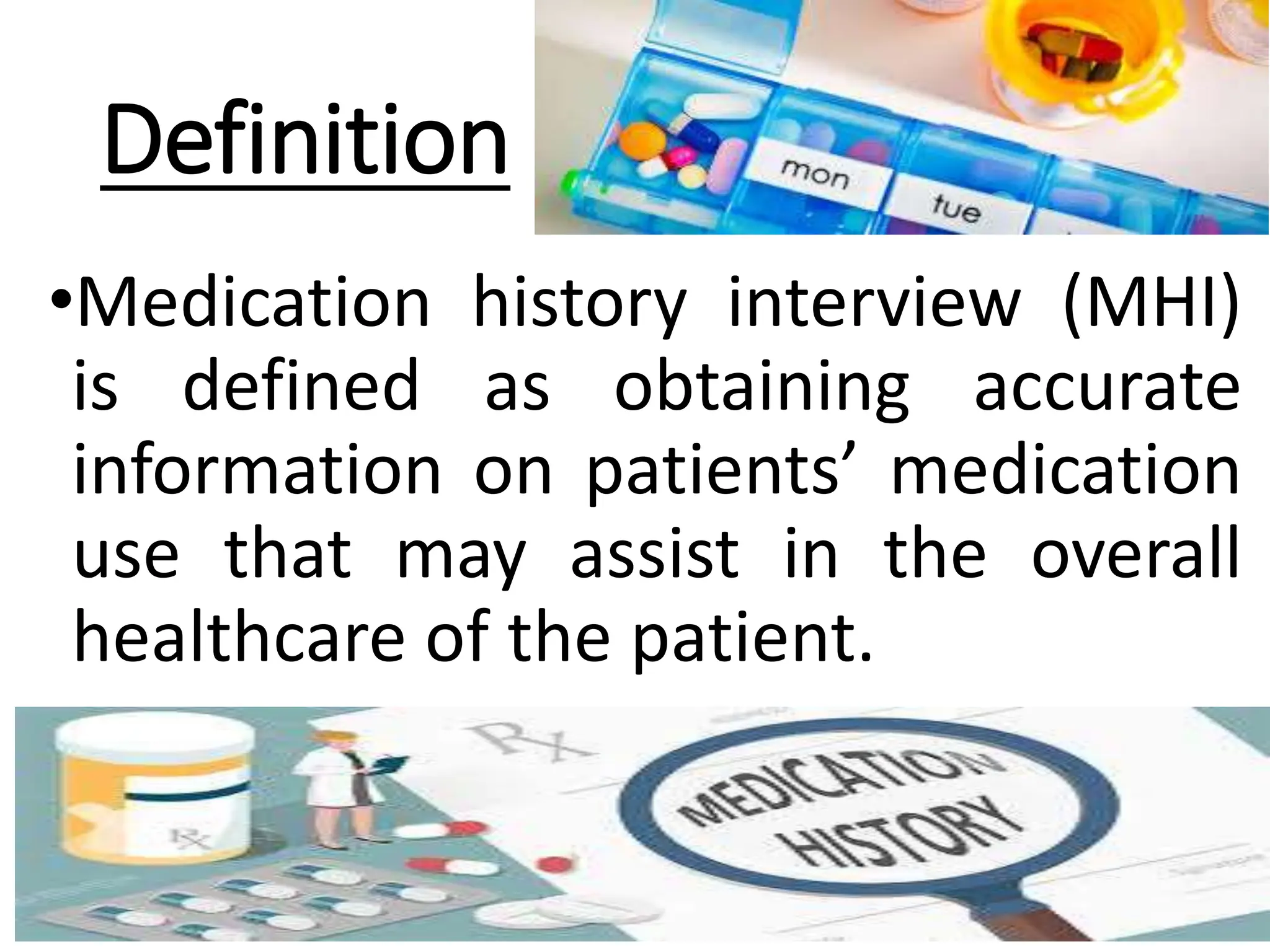 Medication History Interview.ppt
