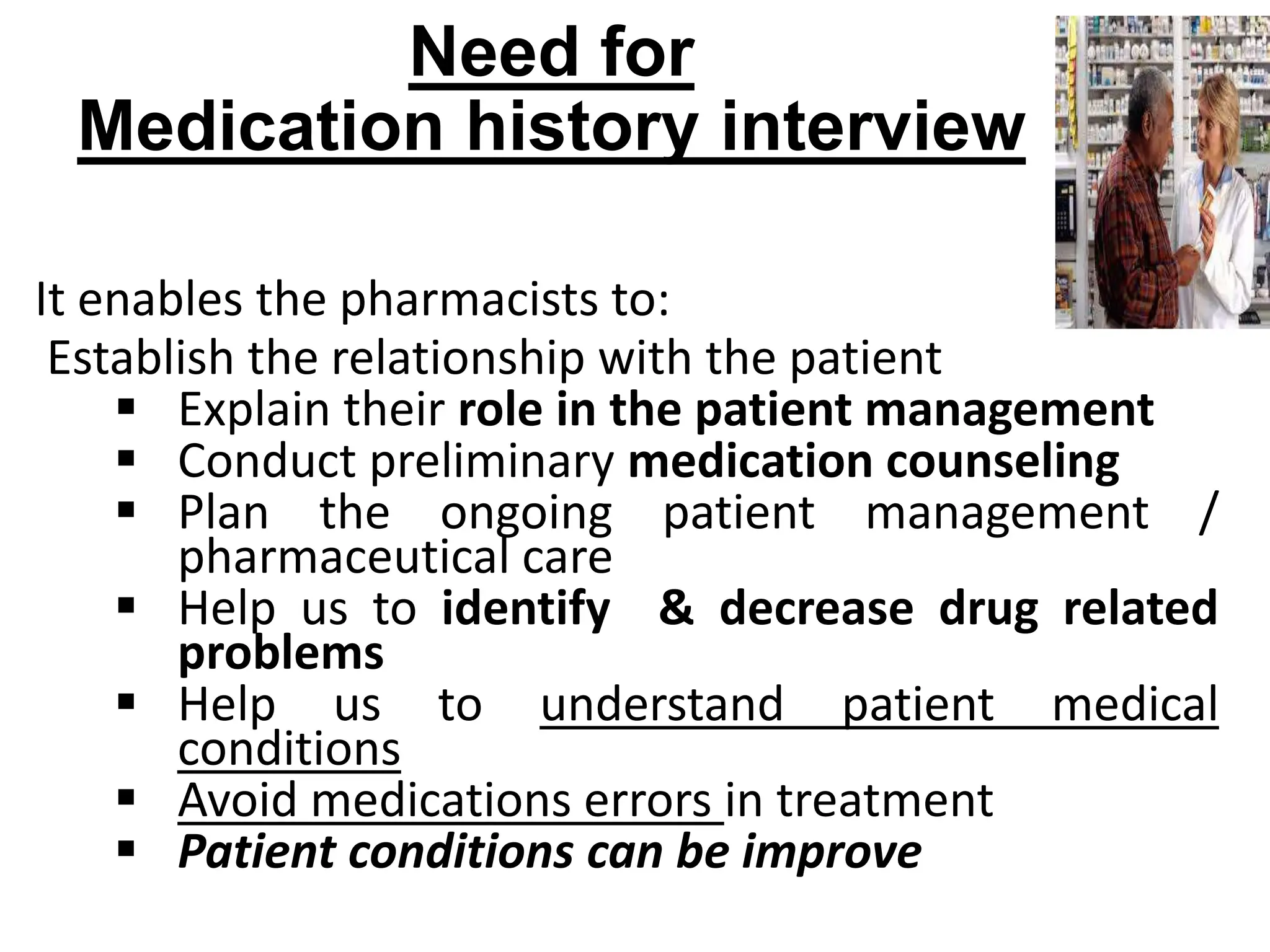 Medication History Interview.ppt