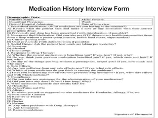 Medication History Interview.ppt