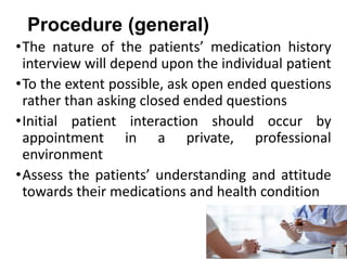 Medication History Interview.ppt