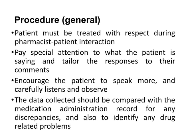 Medication History Interview.ppt
