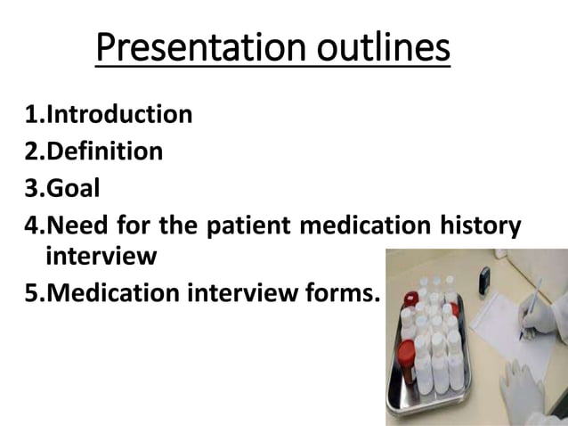 Medication History Interview.ppt