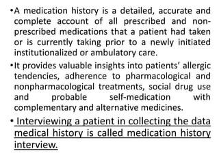 Medication History Interview.ppt