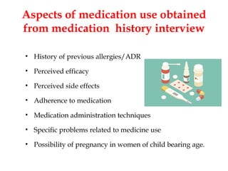 Medication History Interview in clinical Pharmacy | PPTX