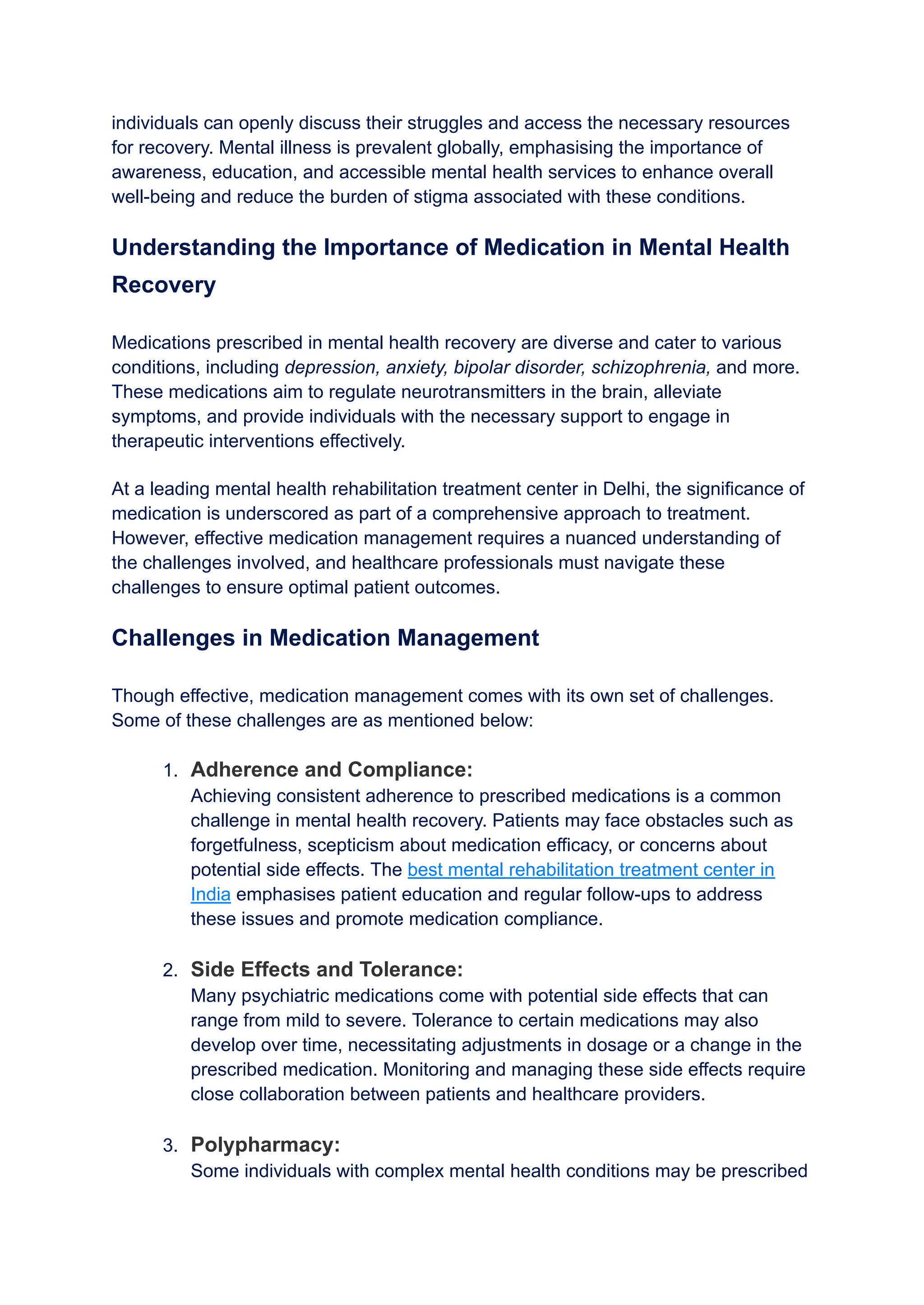 Mental Health Medication Management Handouts Printable