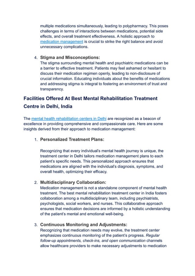 Medication Management and Mental Health Recovery.pdf | Mental Health | Diseases and Conditions