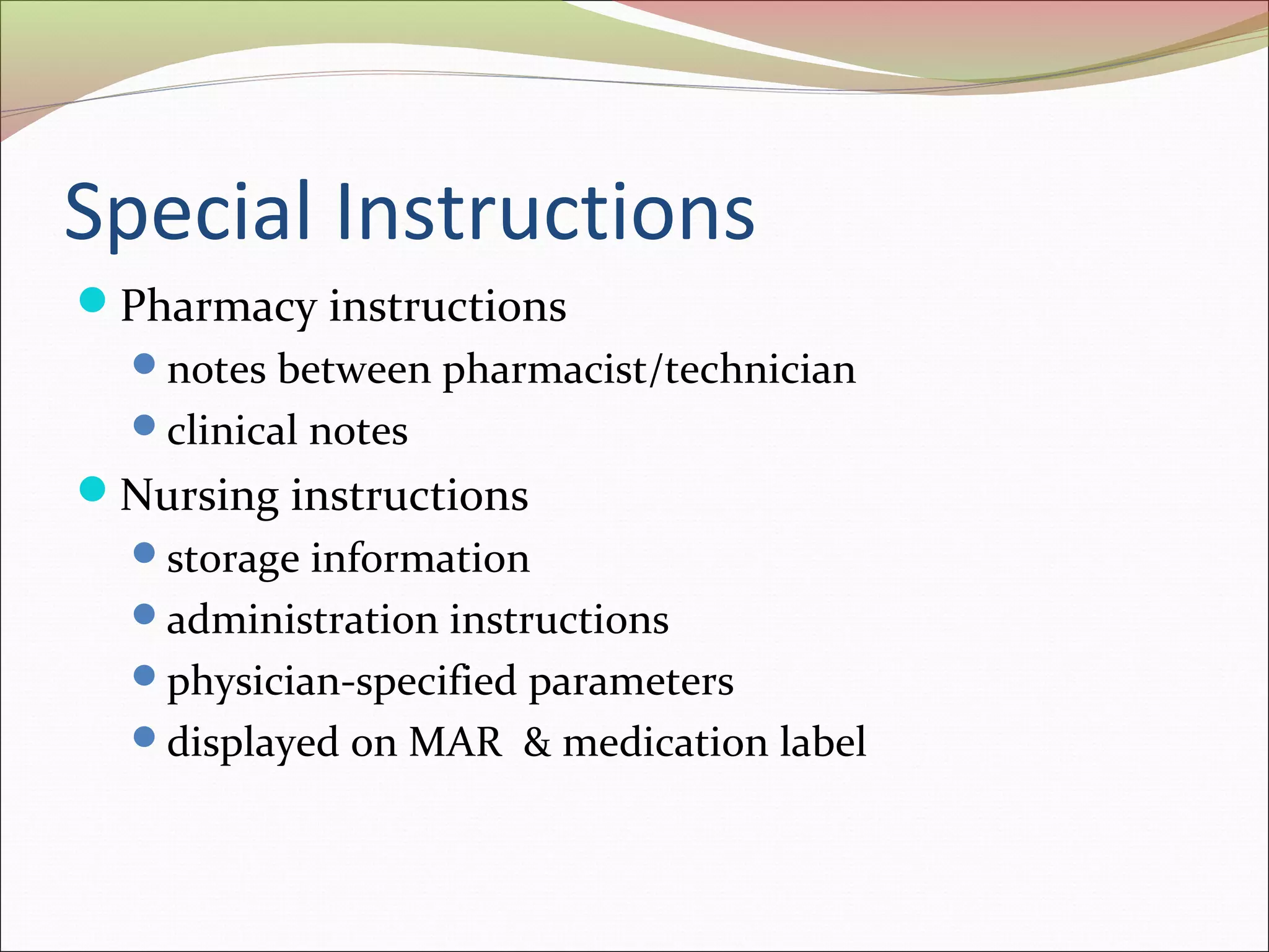 Medication order entry | PPT