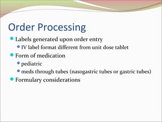 Medication order entry | PPT