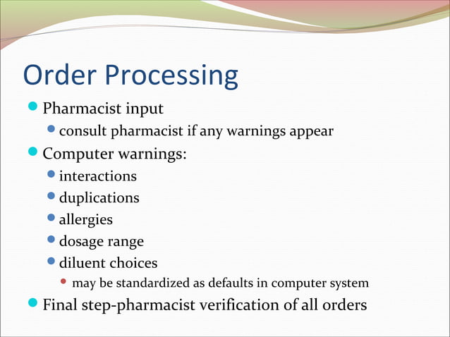 Medication order entry | PPT