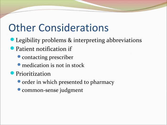 Medication order entry | PPT