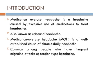 medication overdose headache, Dr marwa Abo Omirah | PPTX