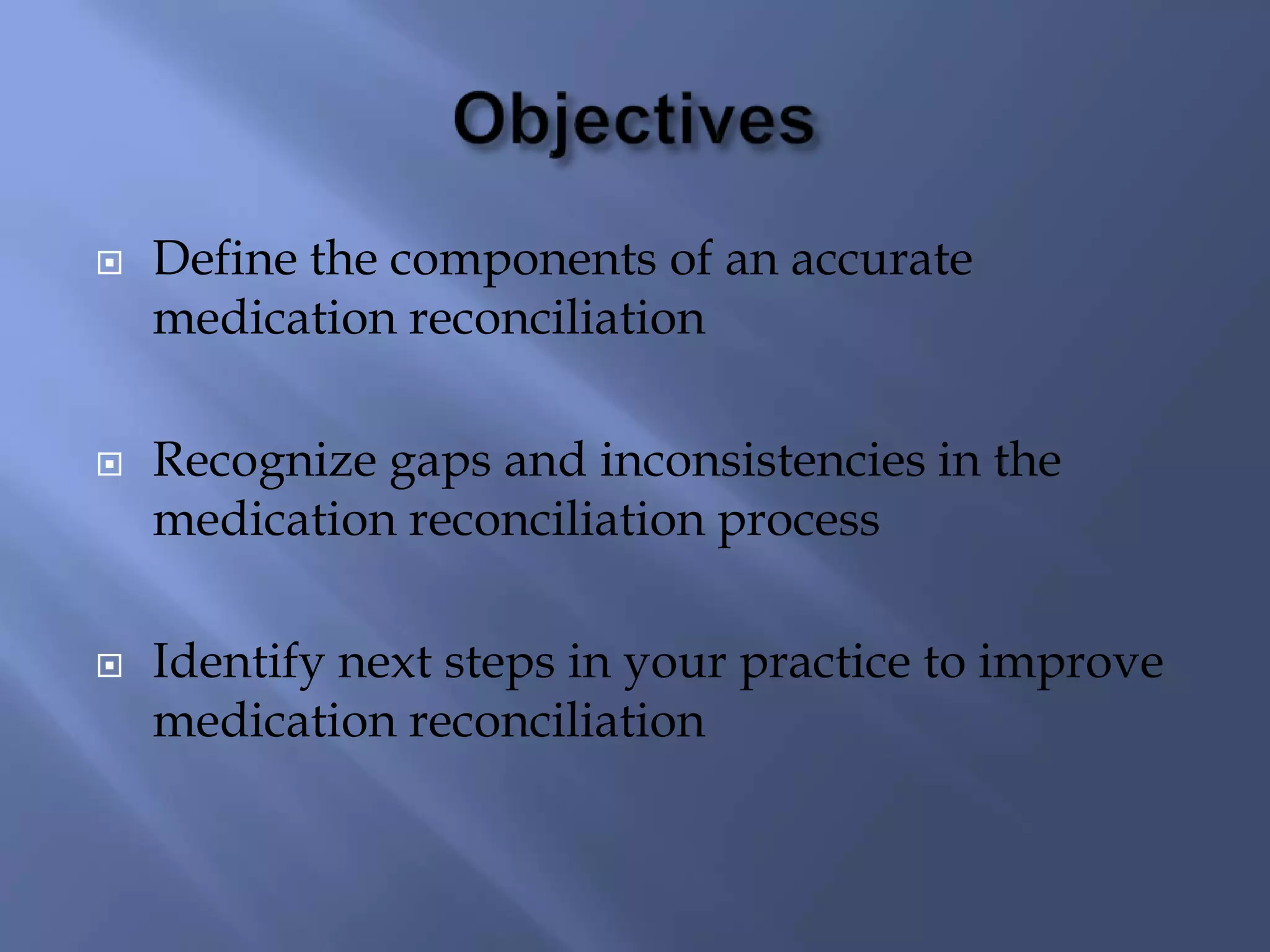 Medication Reconciliation | PPTX