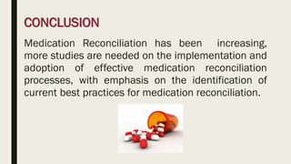 Medication Reconciliation A Basic Overview | PDF
