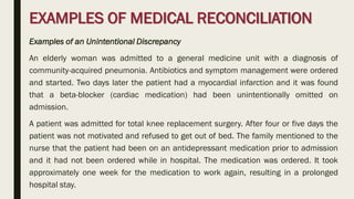 Medication Reconciliation A Basic Overview | PDF