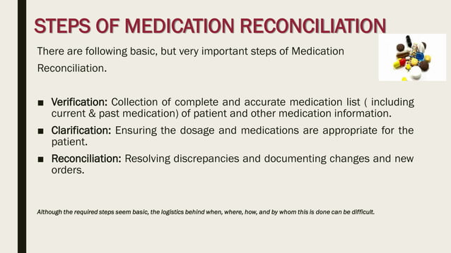 Medication Reconciliation A Basic Overview | PDF | Healthcare Industry ...