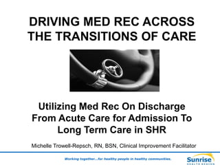 Medication Reconciliation on Hospital Discharge and on Admission to ...