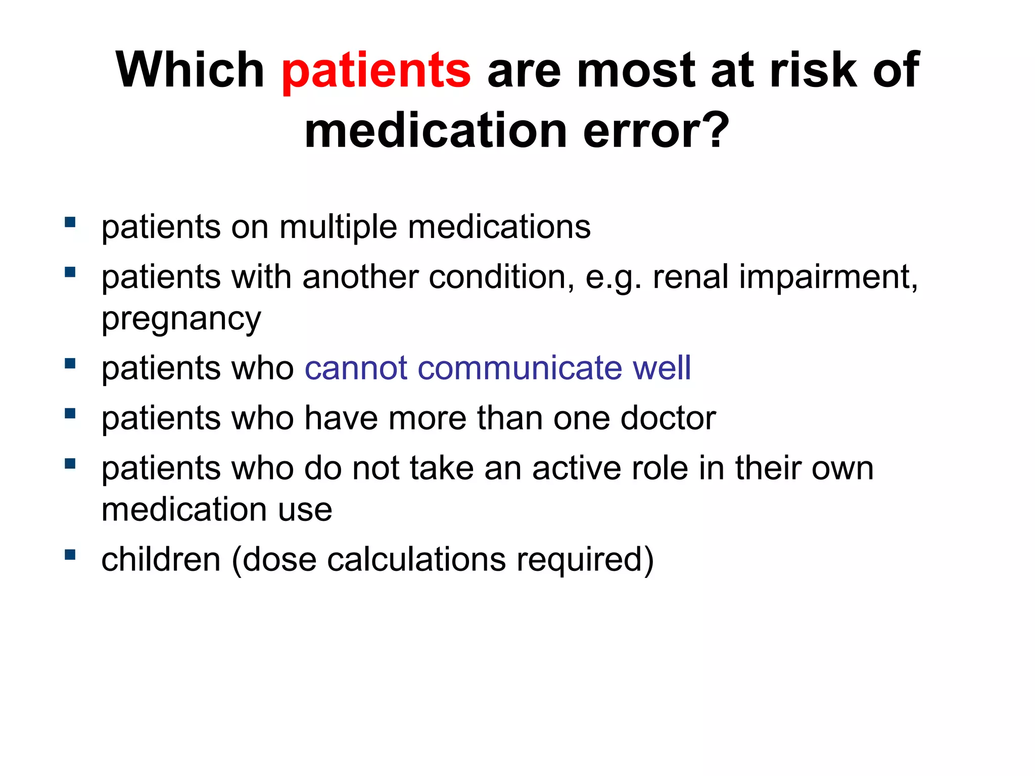 Medication safety | PPT