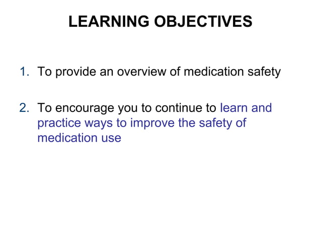 Medication safety | PPT | Pharmaceutical Industry | Industries
