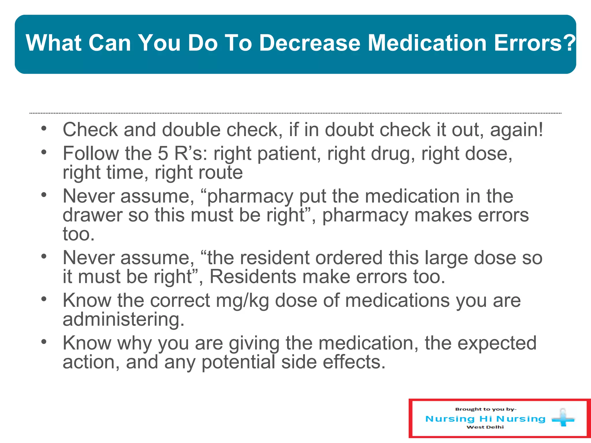Medication safety and administration | PPT