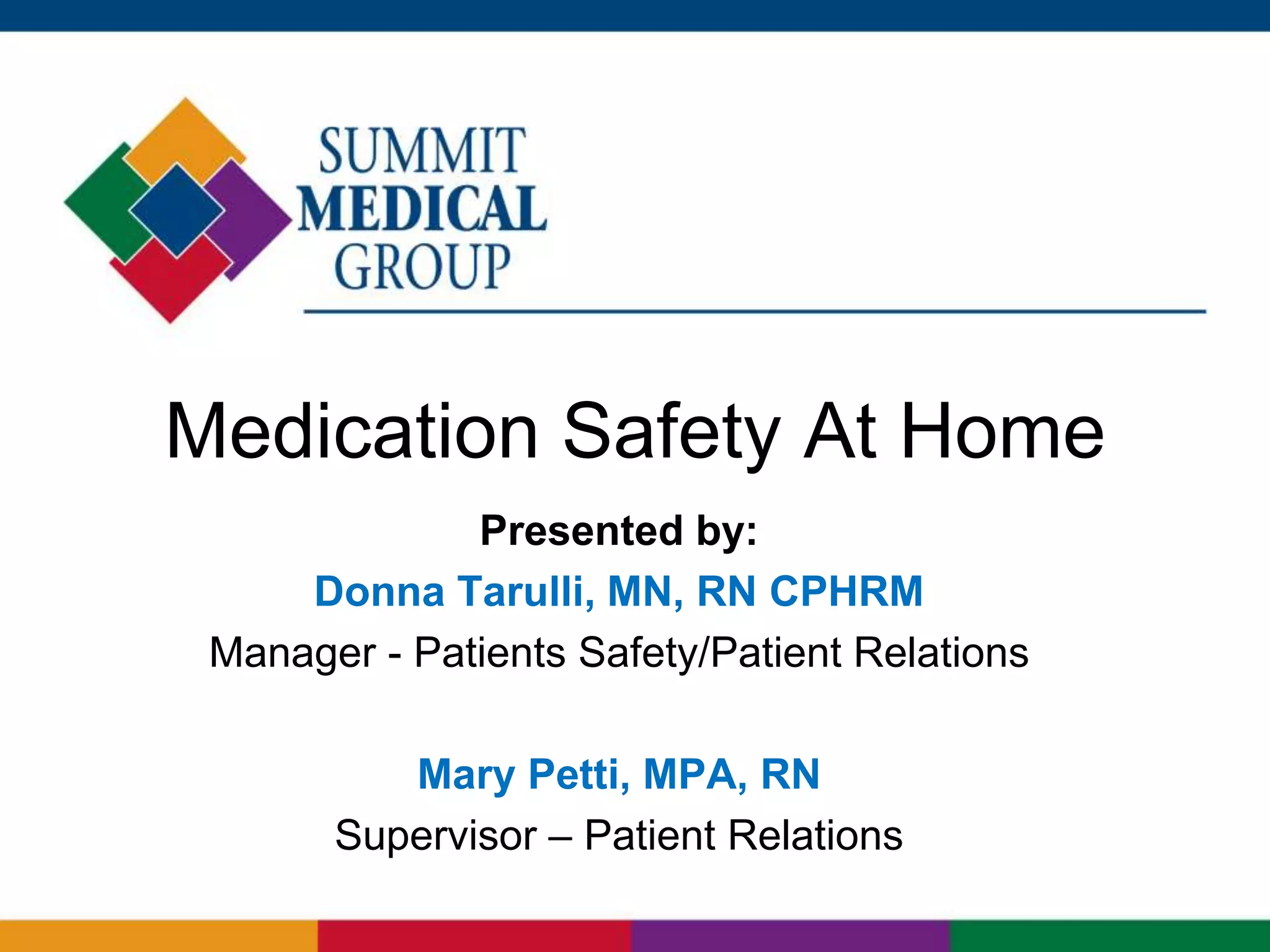 Medication Safety at Home | PPTX