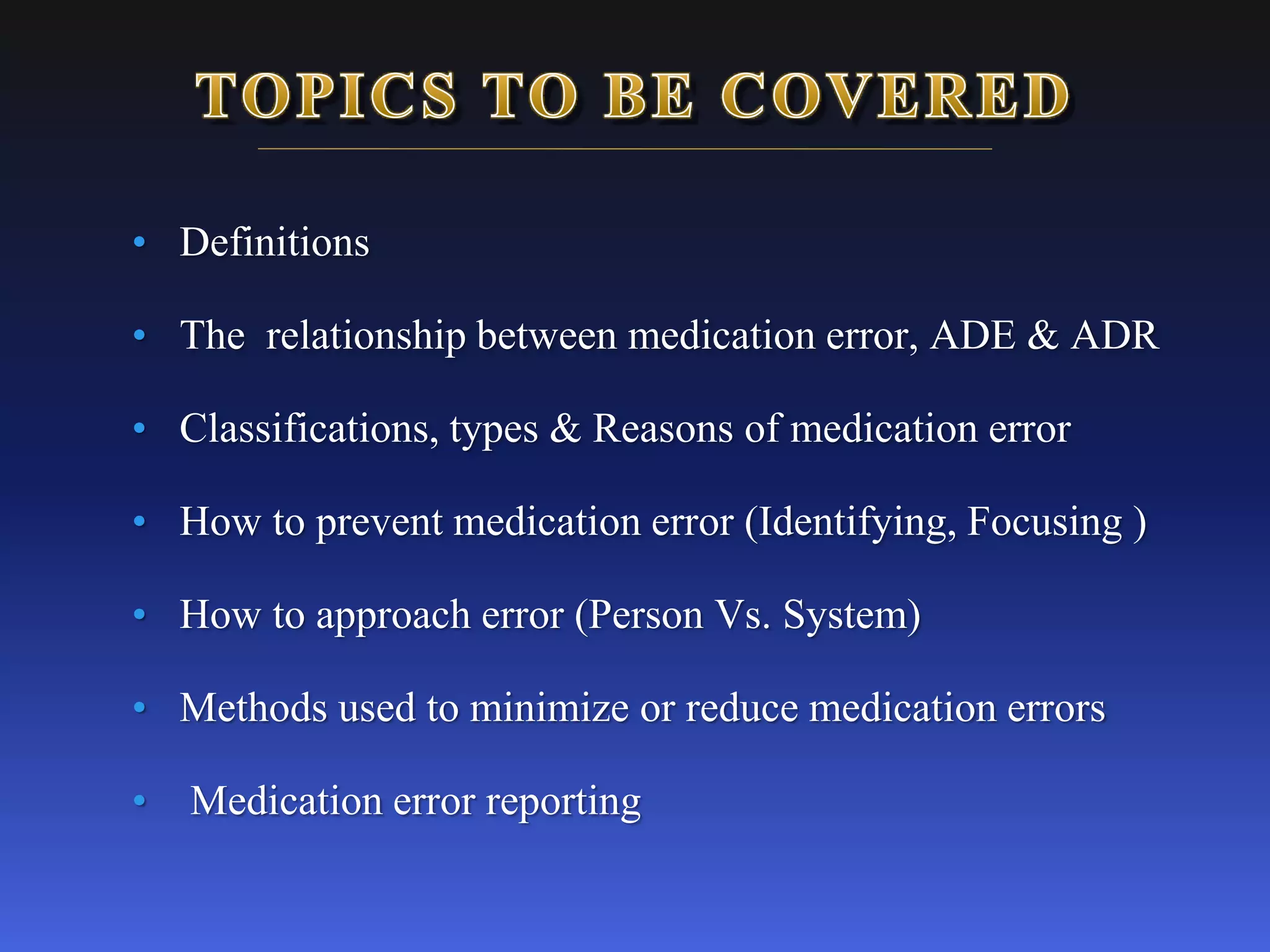 Medication safety 2011 | PPTX
