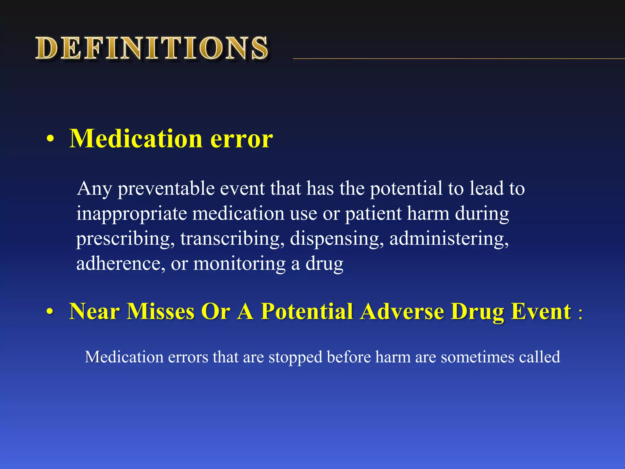 Medication safety 2011 | PPTX