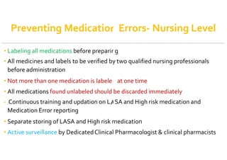 Medication safety quality and medication safety management | PPTX