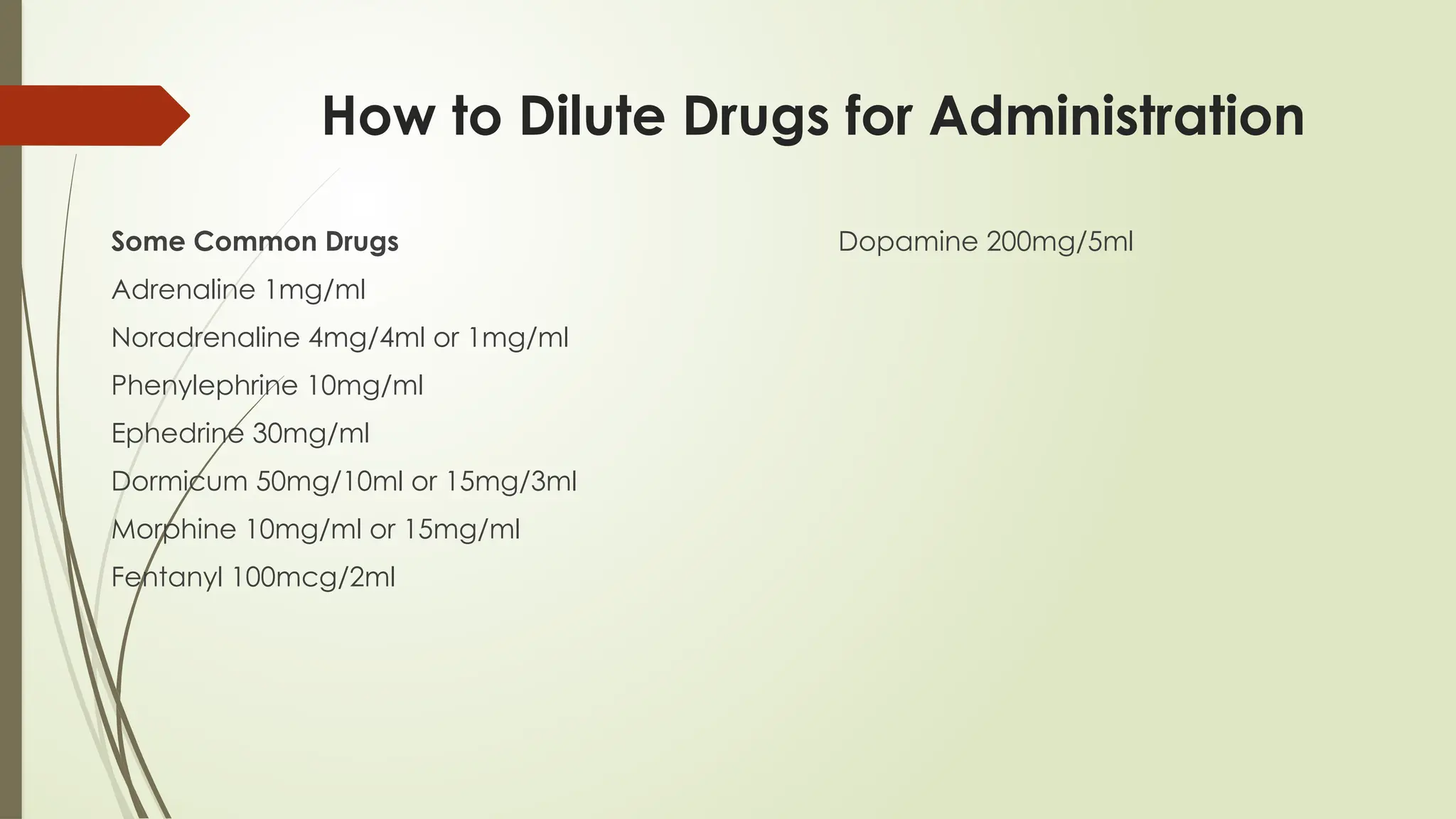 Medications Commonly used in the intensive care unit | PPTX