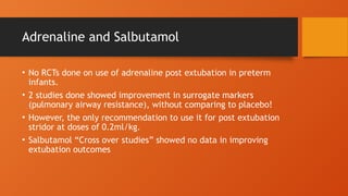 peri- Extubation Medication in a PICU Setting | PPTX