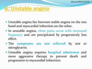 Medications in Angina | PPTX